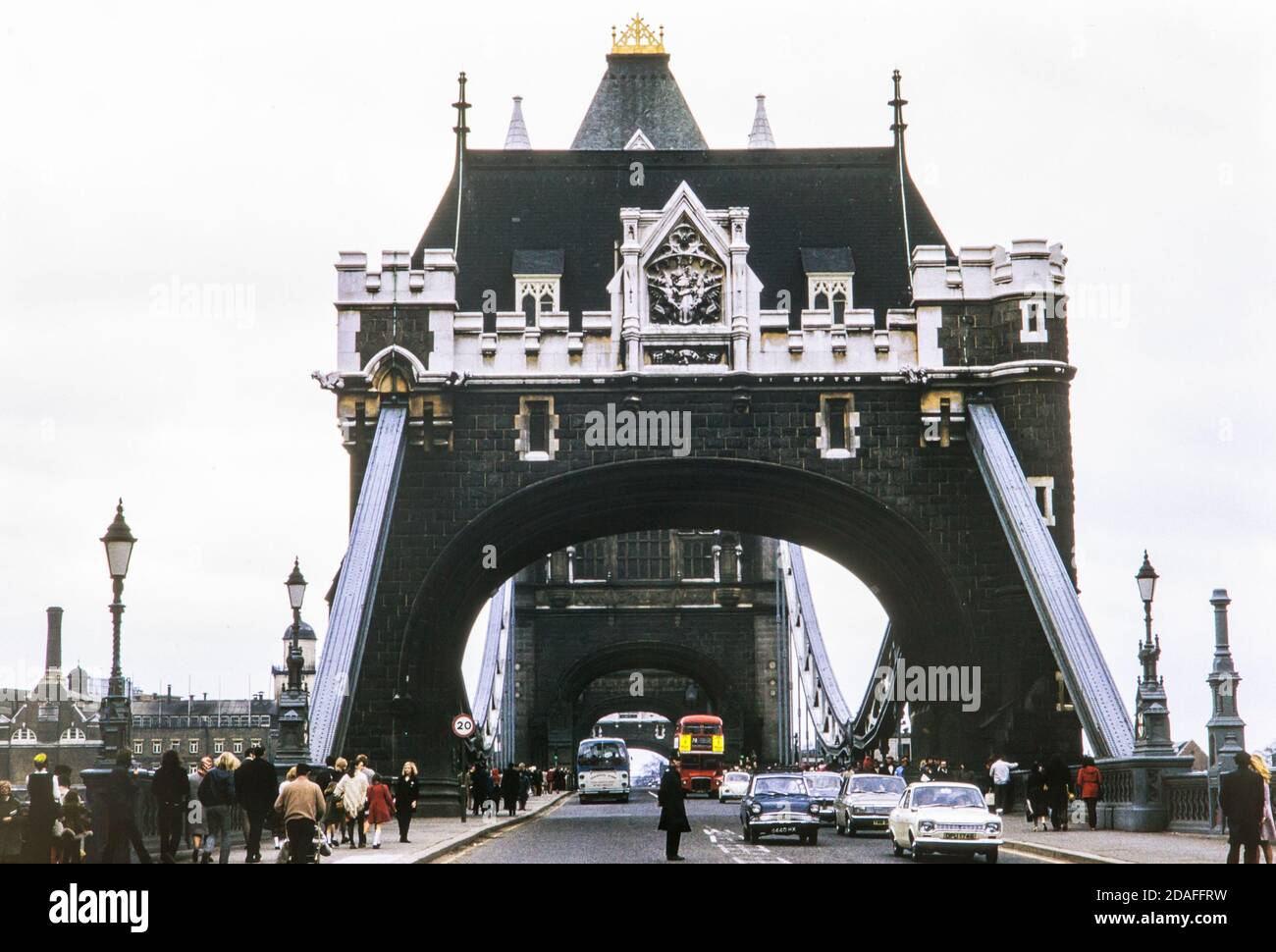 London 50 years ago : Tower bridge Stock Photo - Alamy