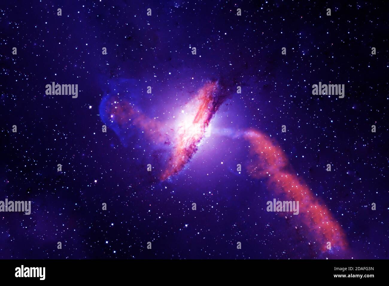 A beautiful bright galaxy in deep space. Elements of this image ...