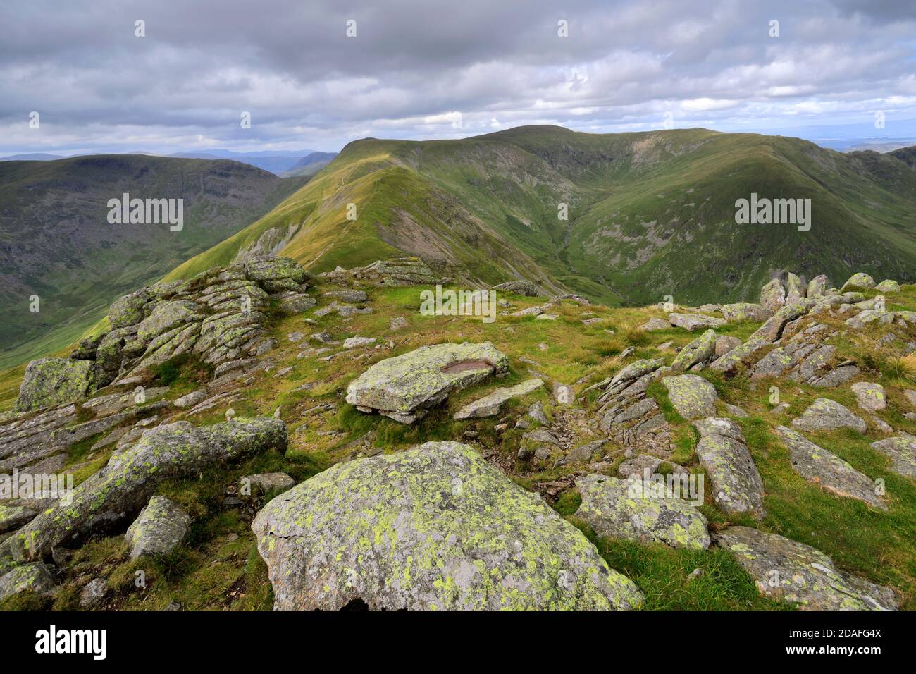 View of the Fells surrounding the Kentmere Common, Kirkstone pass, Lake ...