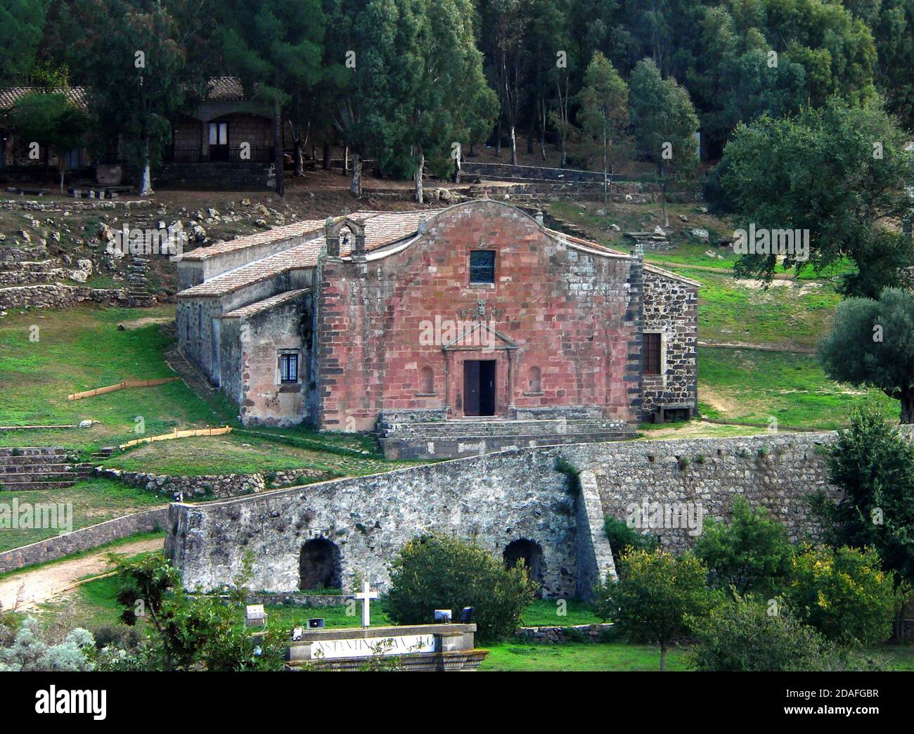 Sedilo, Sardinia, Italy. Santu Antine (San Costantino) sanctuary Stock ...