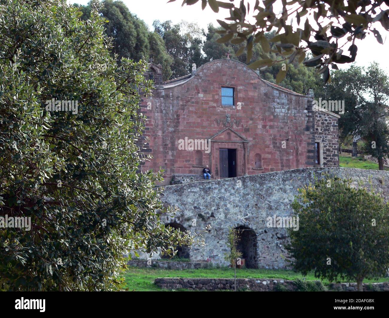 Sedilo, Sardinia, Italy. Santu Antine (San Costantino) sanctuary Stock ...