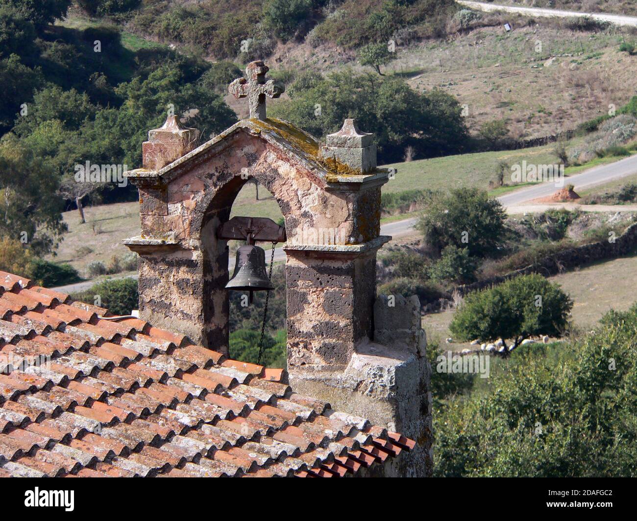 Sedilo, Sardinia, Italy. Santu Antine (San Costantino) sanctuary Stock ...