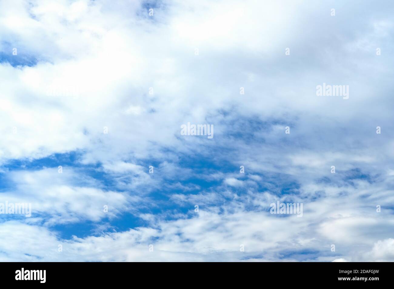 Blue real sky with white clouds, azure blur sky background, high ...