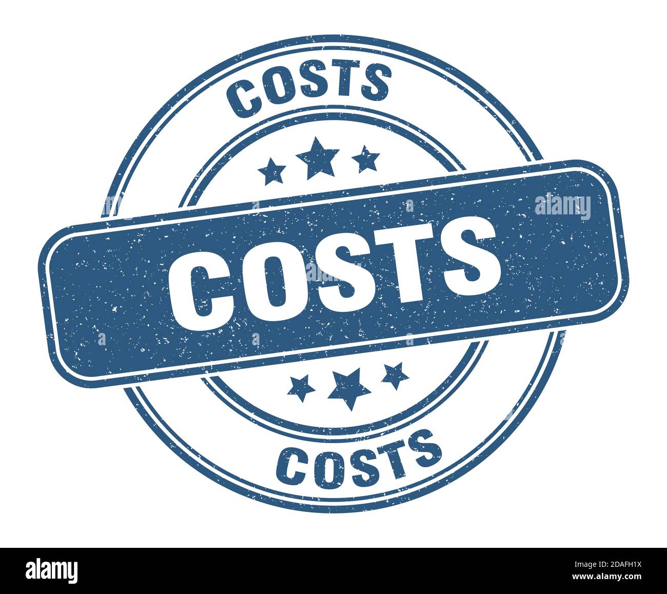 costs stamp. costs sign. round grunge label Stock Vector Image & Art ...