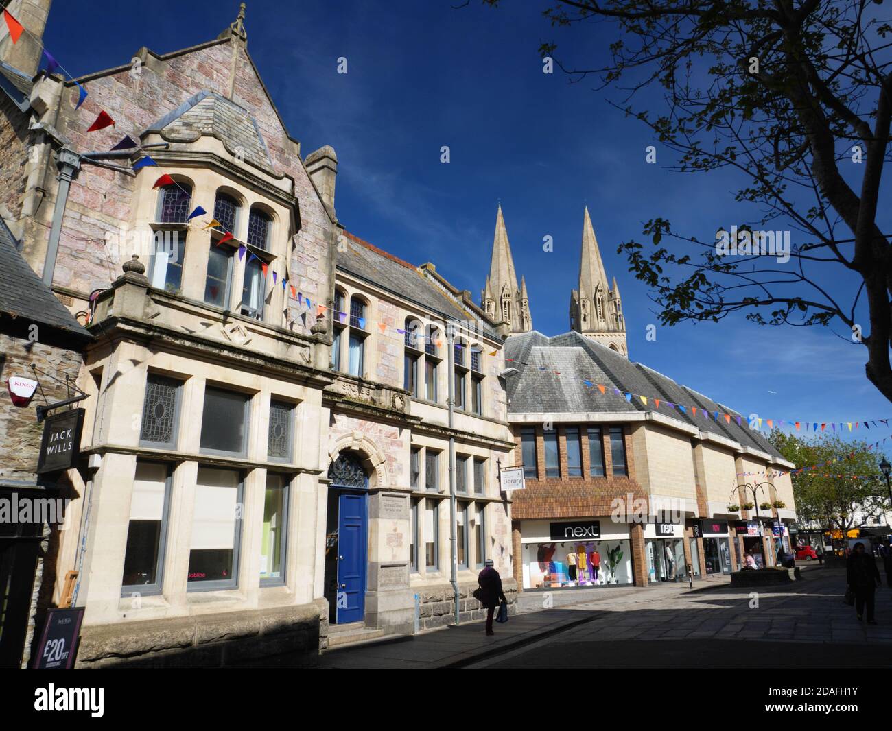 Passmore Edwards Library, Pydar Street, Truro, Cornwall Stock Photo - Alamy