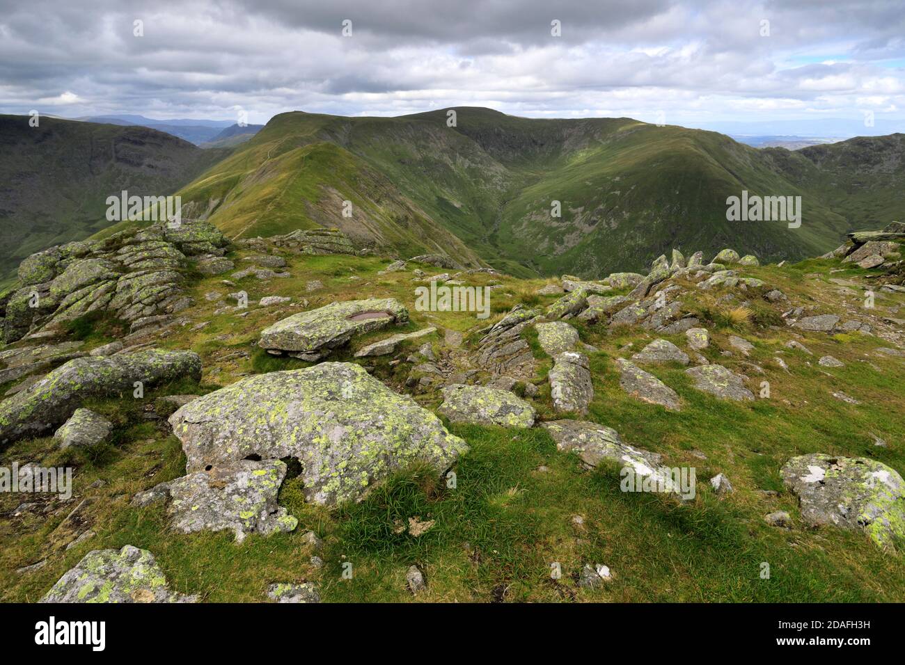 View of the Fells surrounding the Kentmere Common, Kirkstone pass, Lake ...