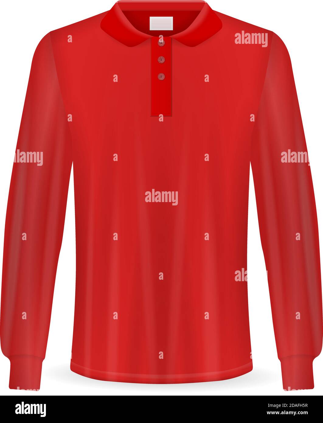 T-shirt long sleeve on a white background. Vector illustration Stock ...