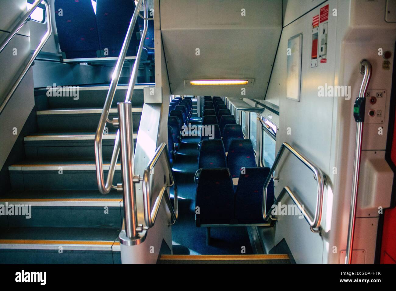 Tel Aviv Israel November 11, 2020 Inside a traditional red Israeli ...