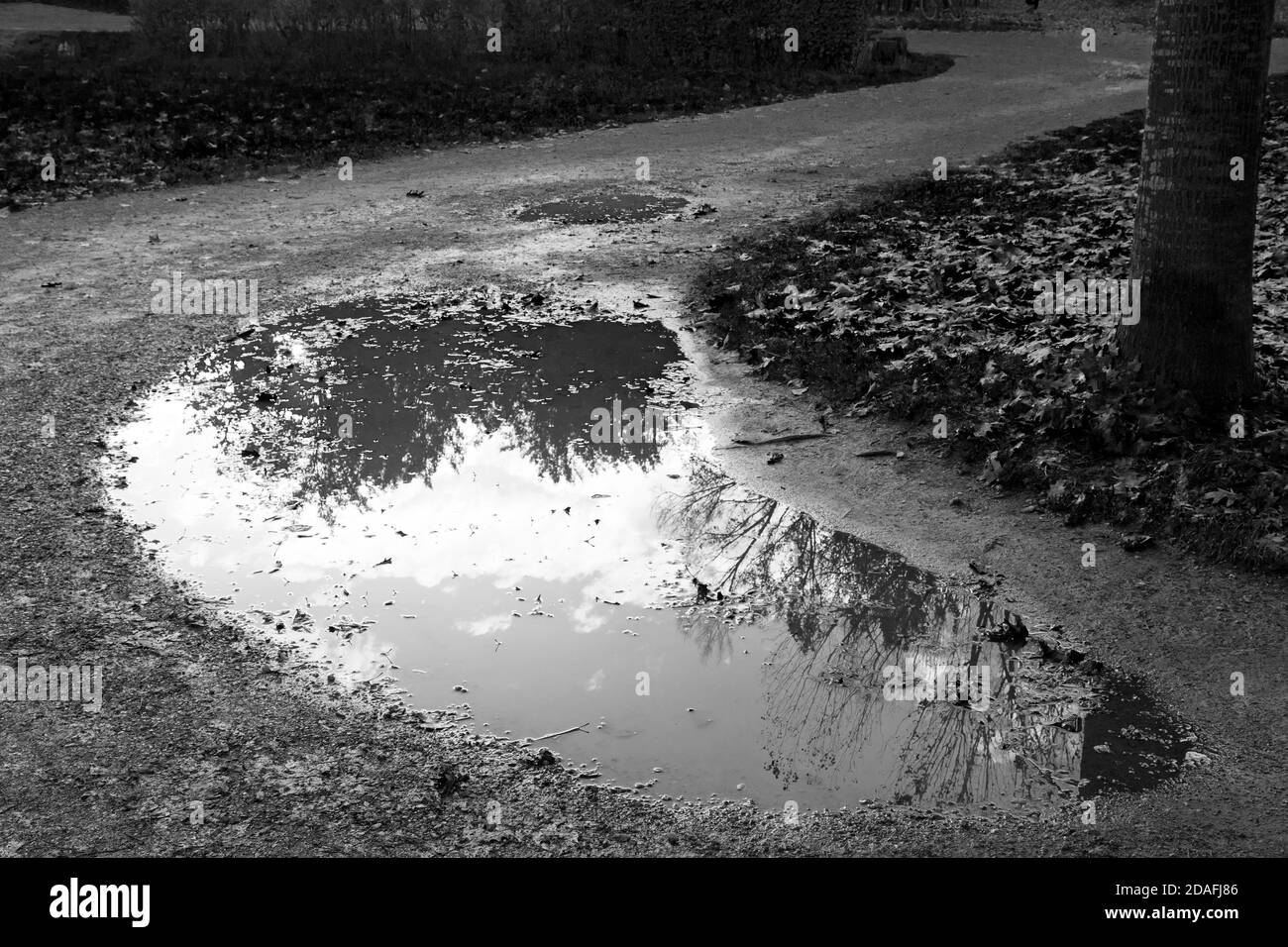 Rural rural rural reflection rock Black and White Stock Photos & Images ...