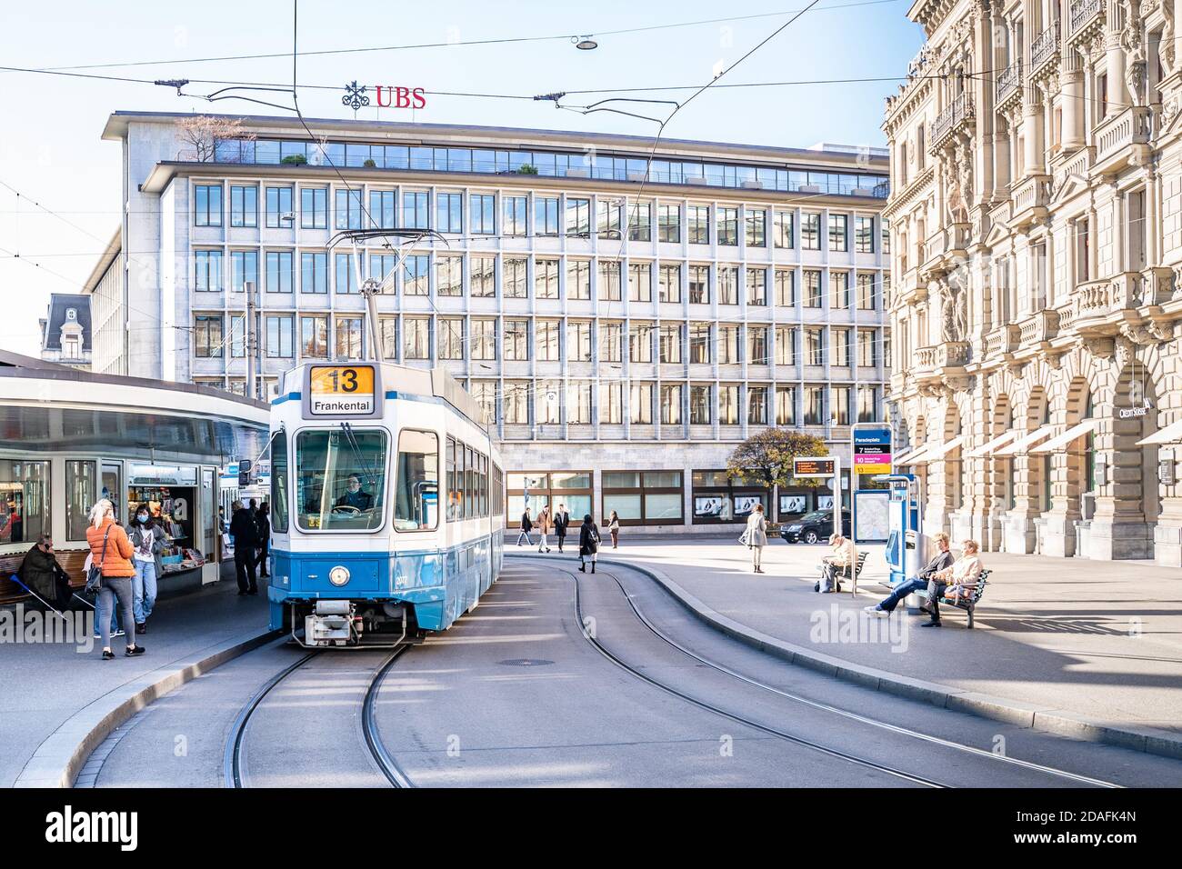 November 12th, 2020, Zurich, Swiss financial market and banks ...