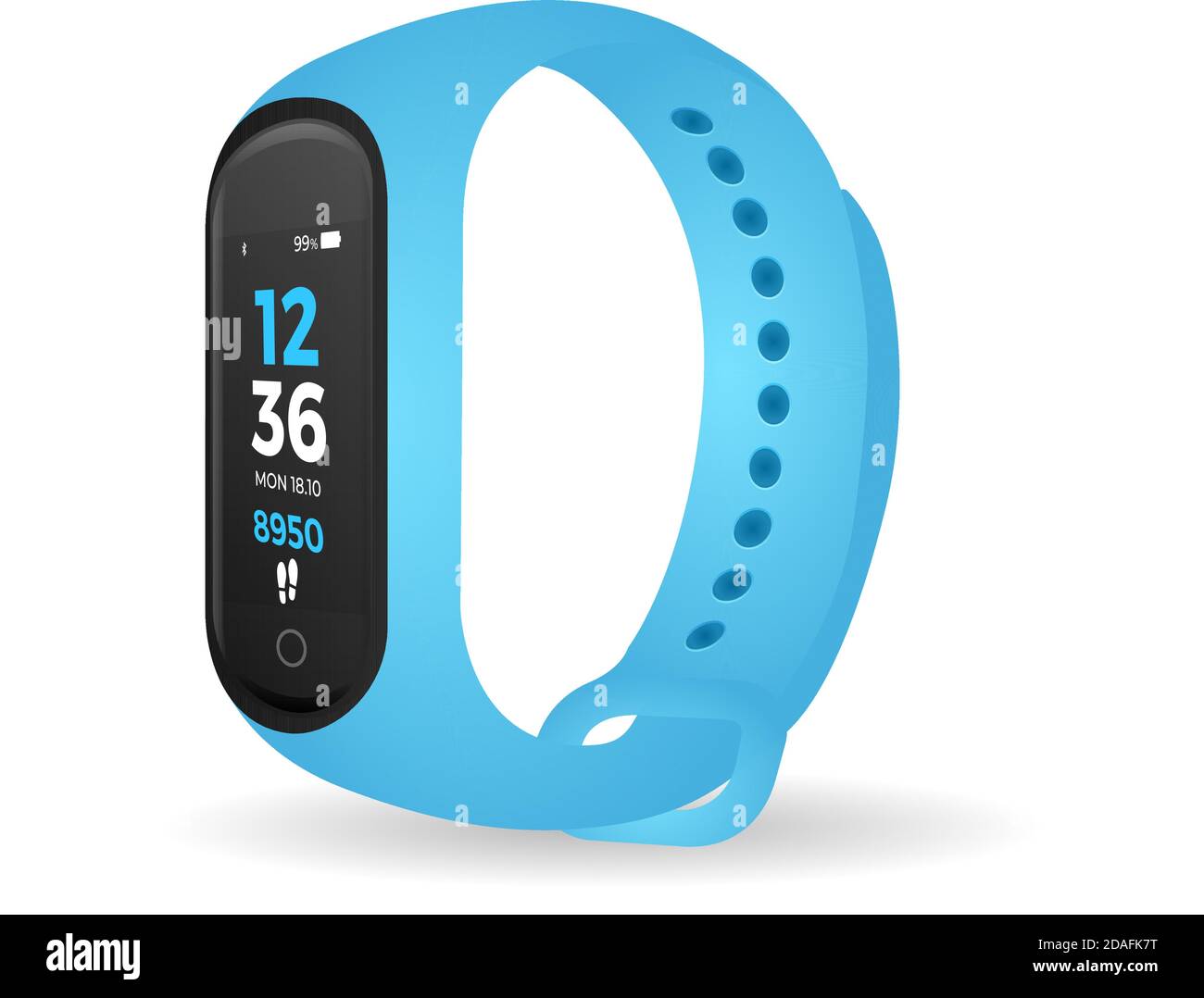 Smart band on a white background. Vector illustration Stock Vector ...