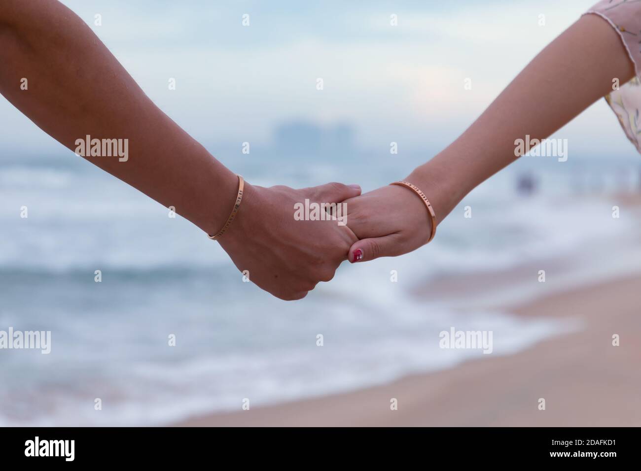 Beautiful shot of hands of a loving couple - love concept Stock Photo ...