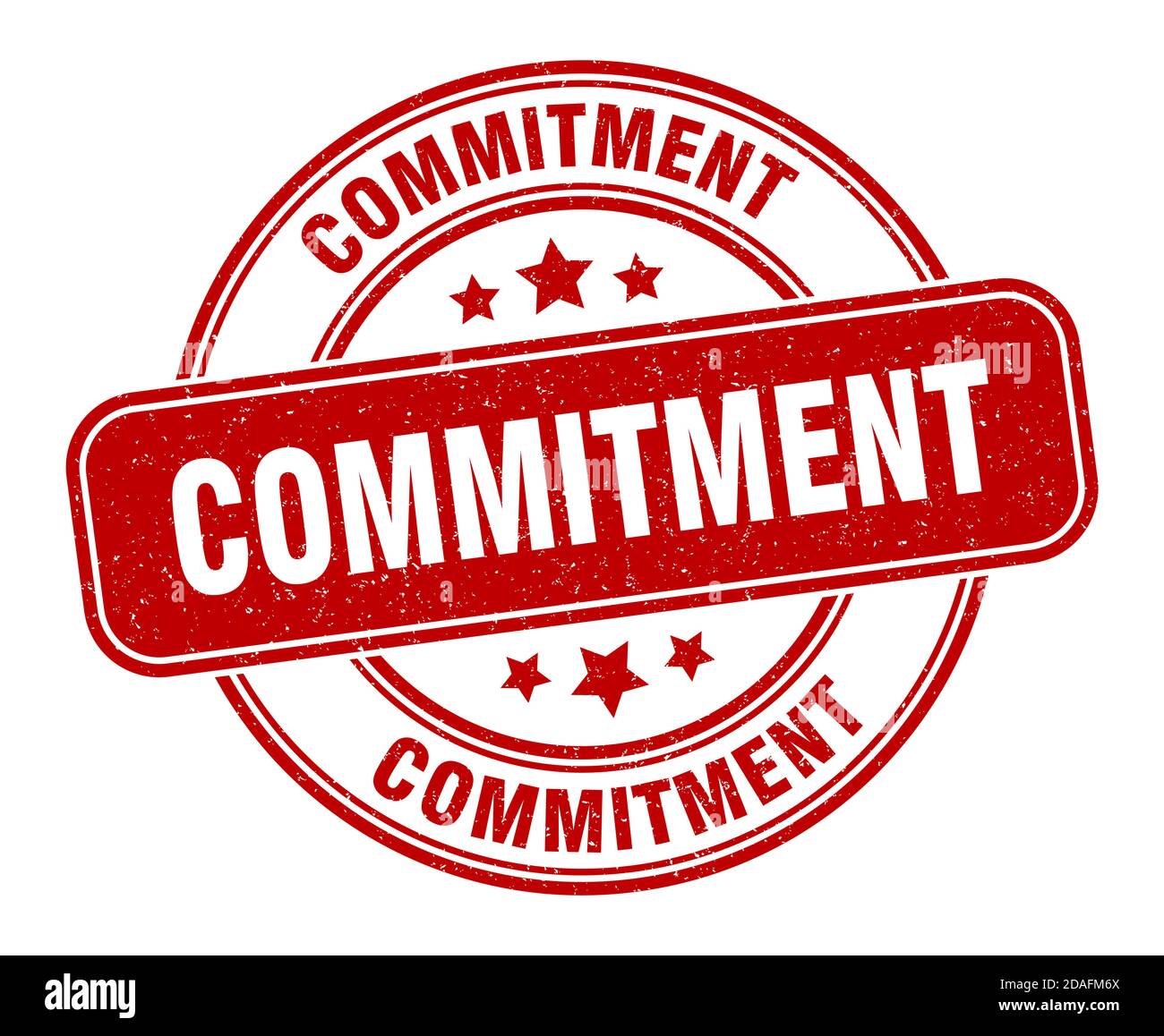 commitment stamp. commitment sign. round grunge label Stock Vector ...