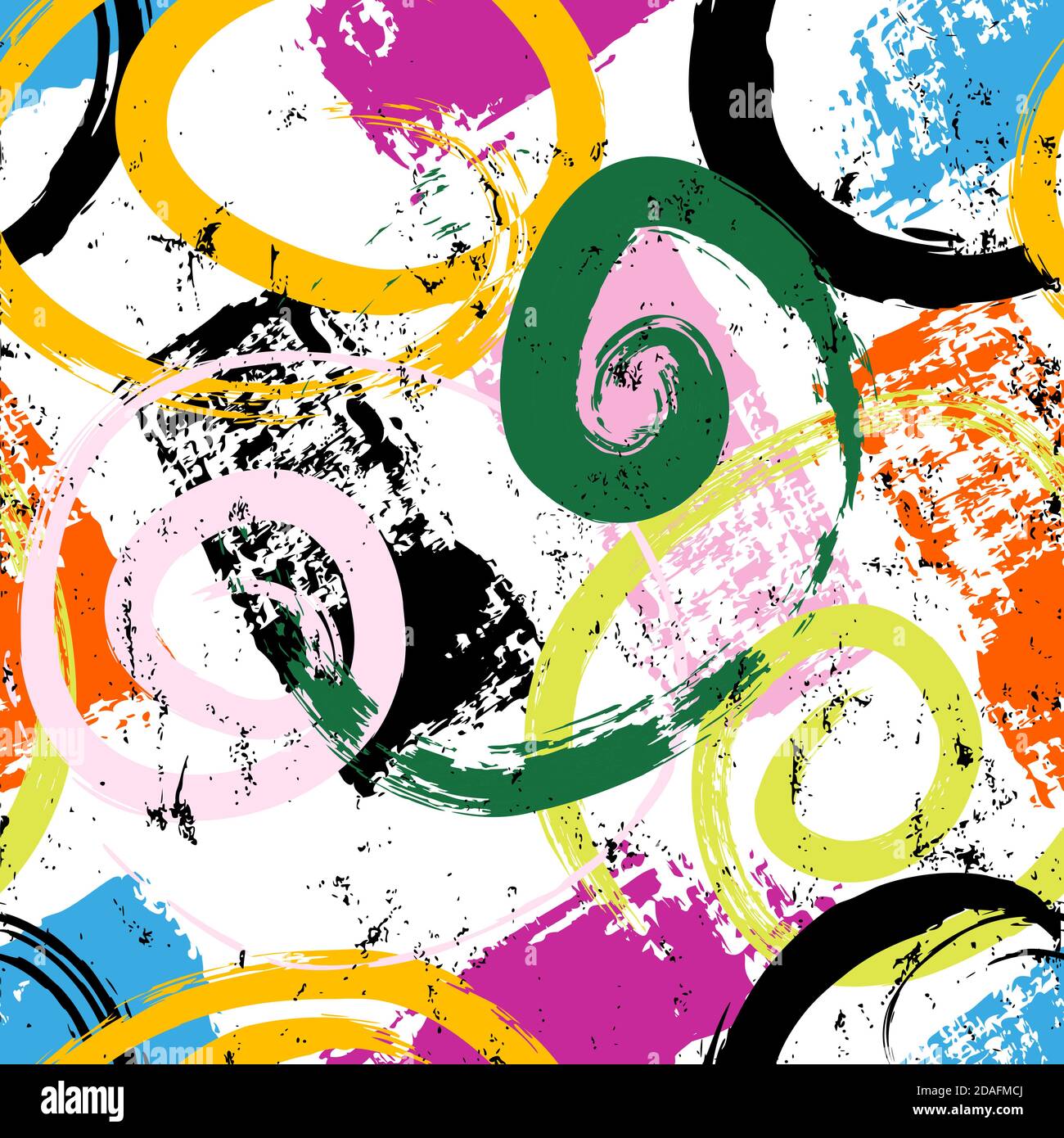 seamless abstract background pattern, with circles/swirls, paint ...