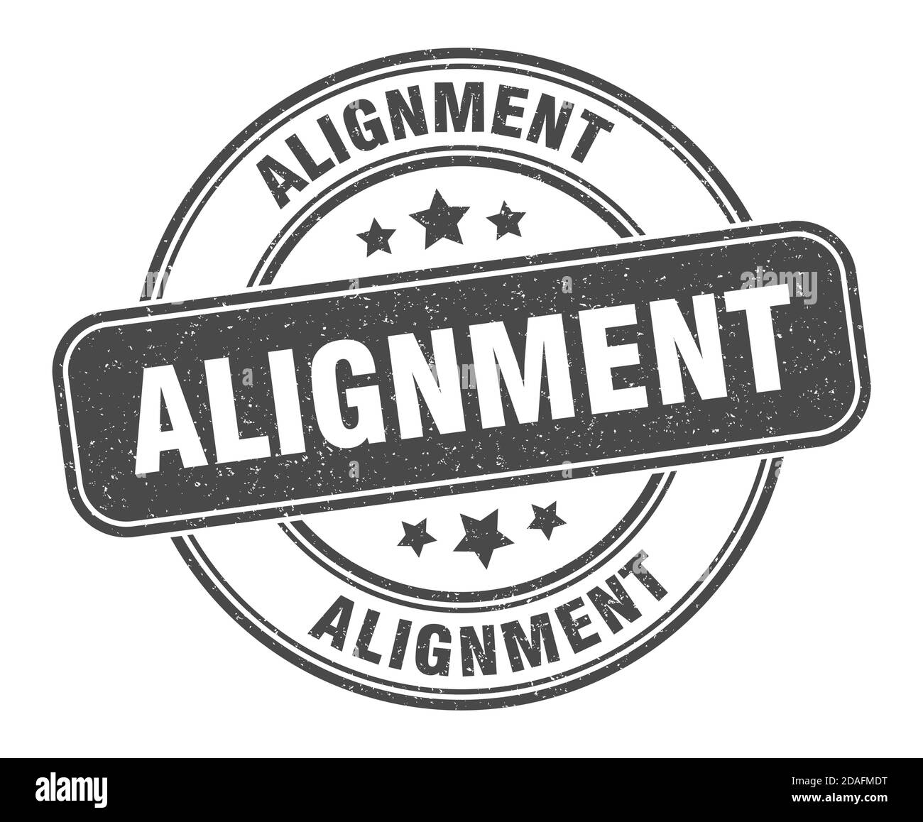 alignment stamp. alignment sign. round grunge label Stock Vector Image ...