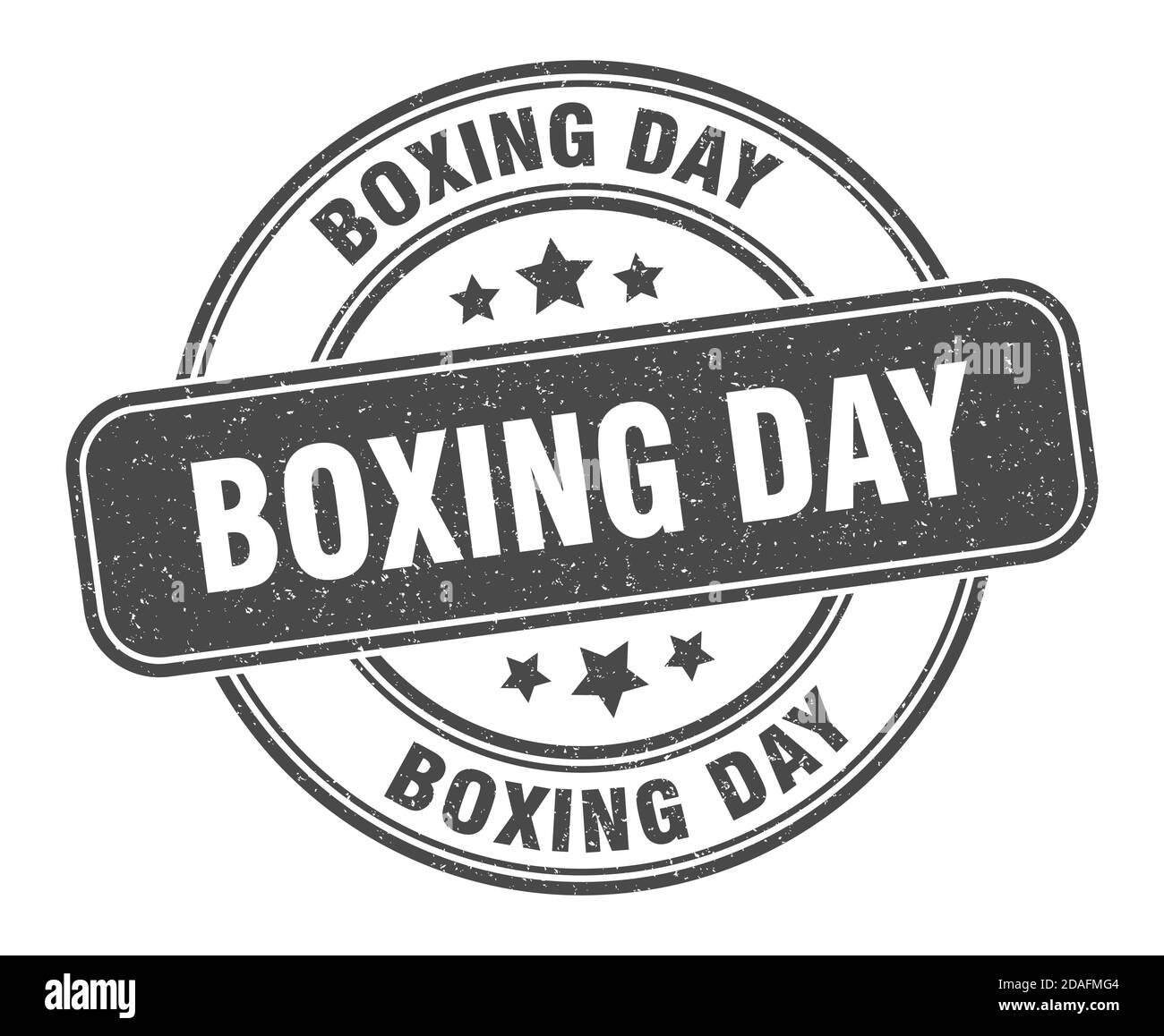 boxing day stamp. boxing day sign. round grunge label Stock Vector ...