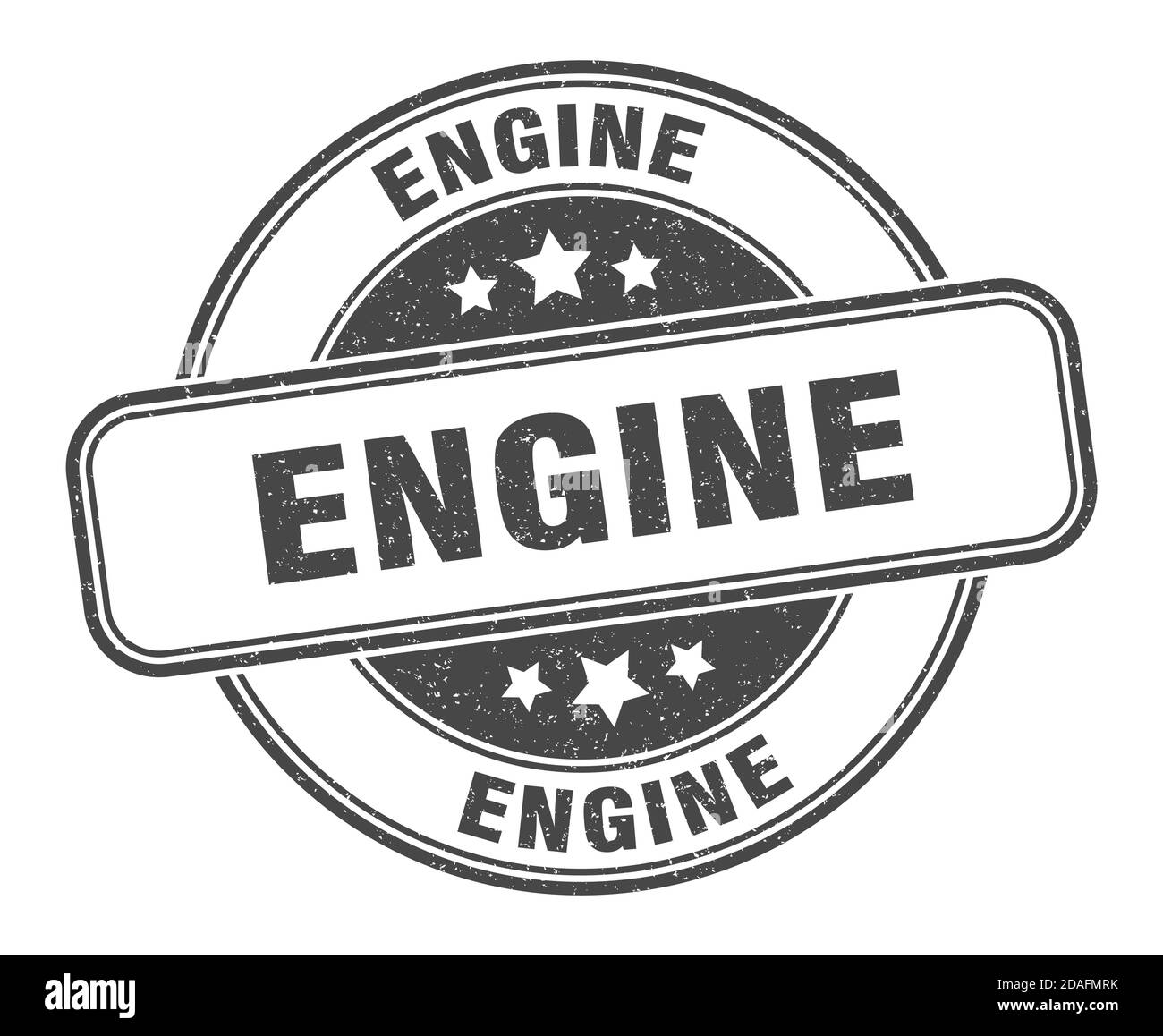engine stamp. engine sign. round grunge label Stock Vector Image & Art ...