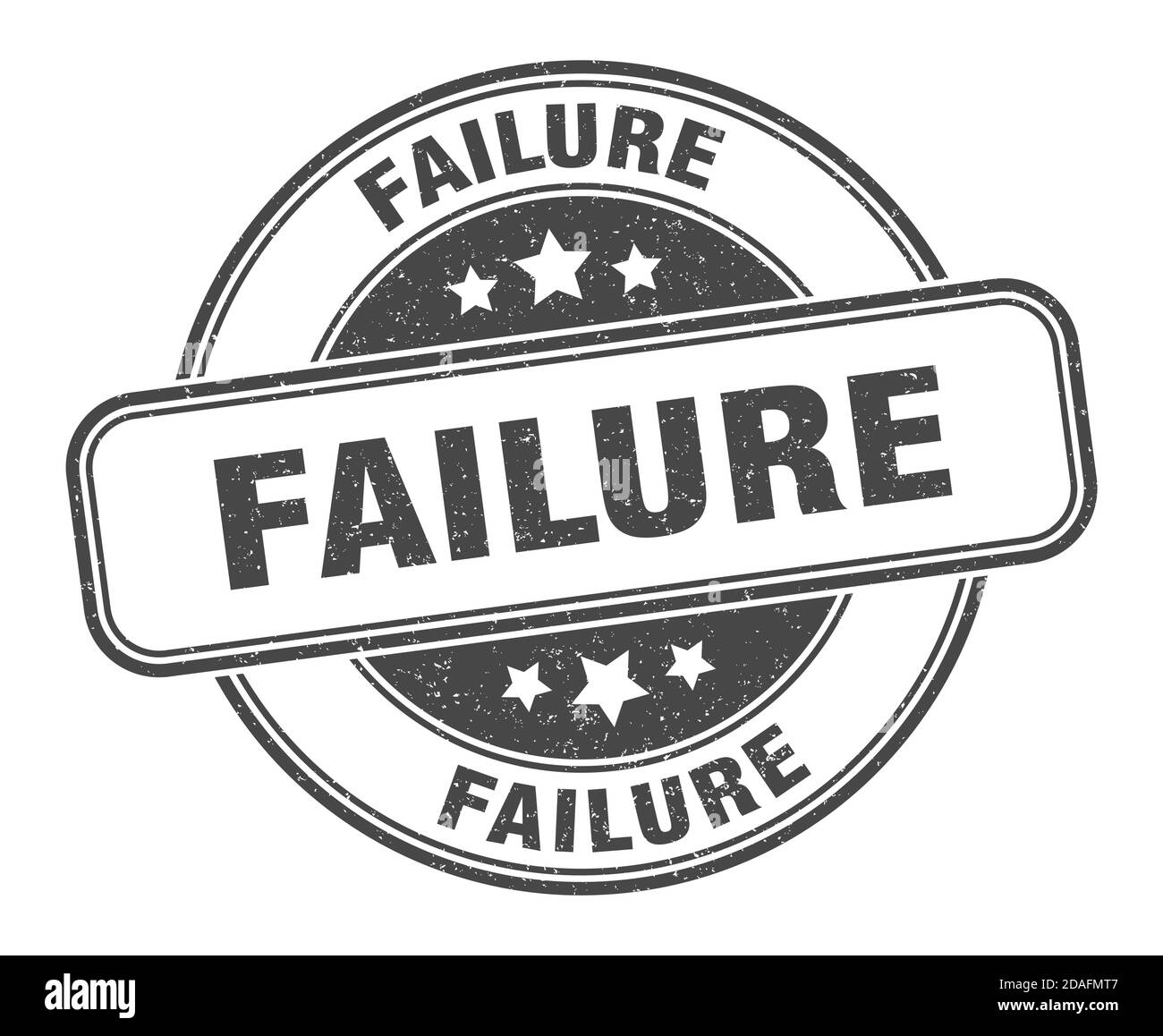 failure stamp. failure sign. round grunge label Stock Vector Image ...