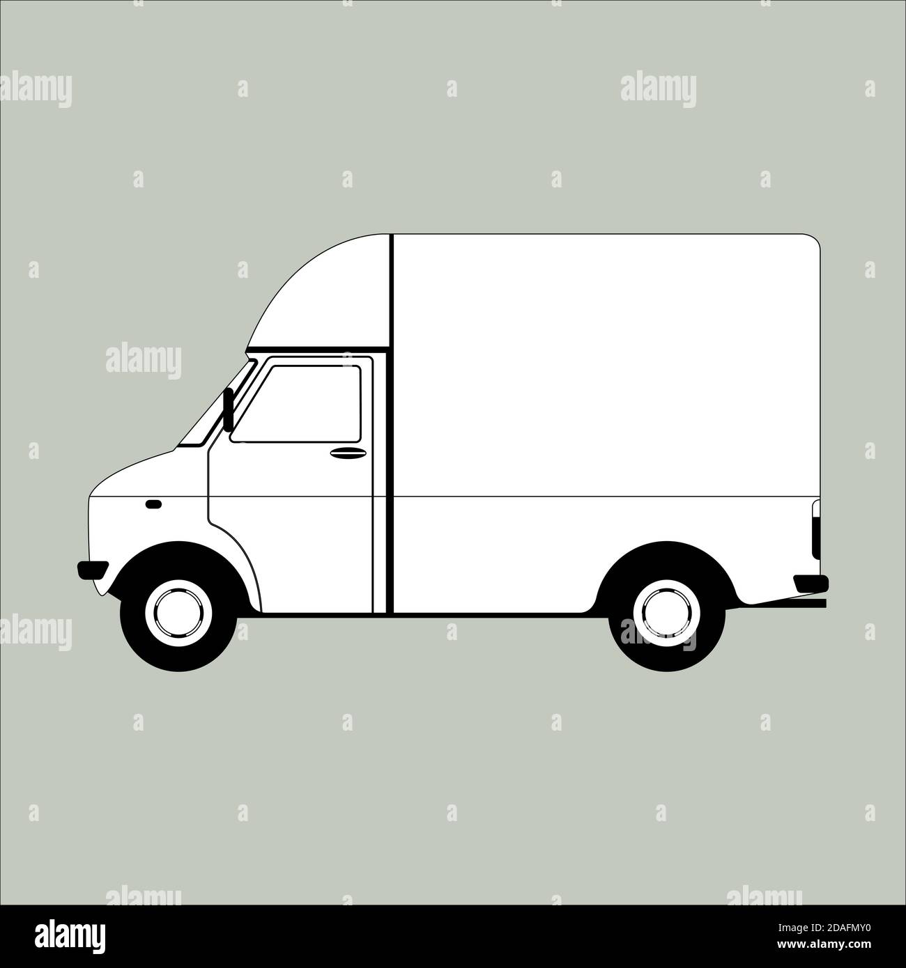 Black van side and back hi-res stock photography and images - Alamy
