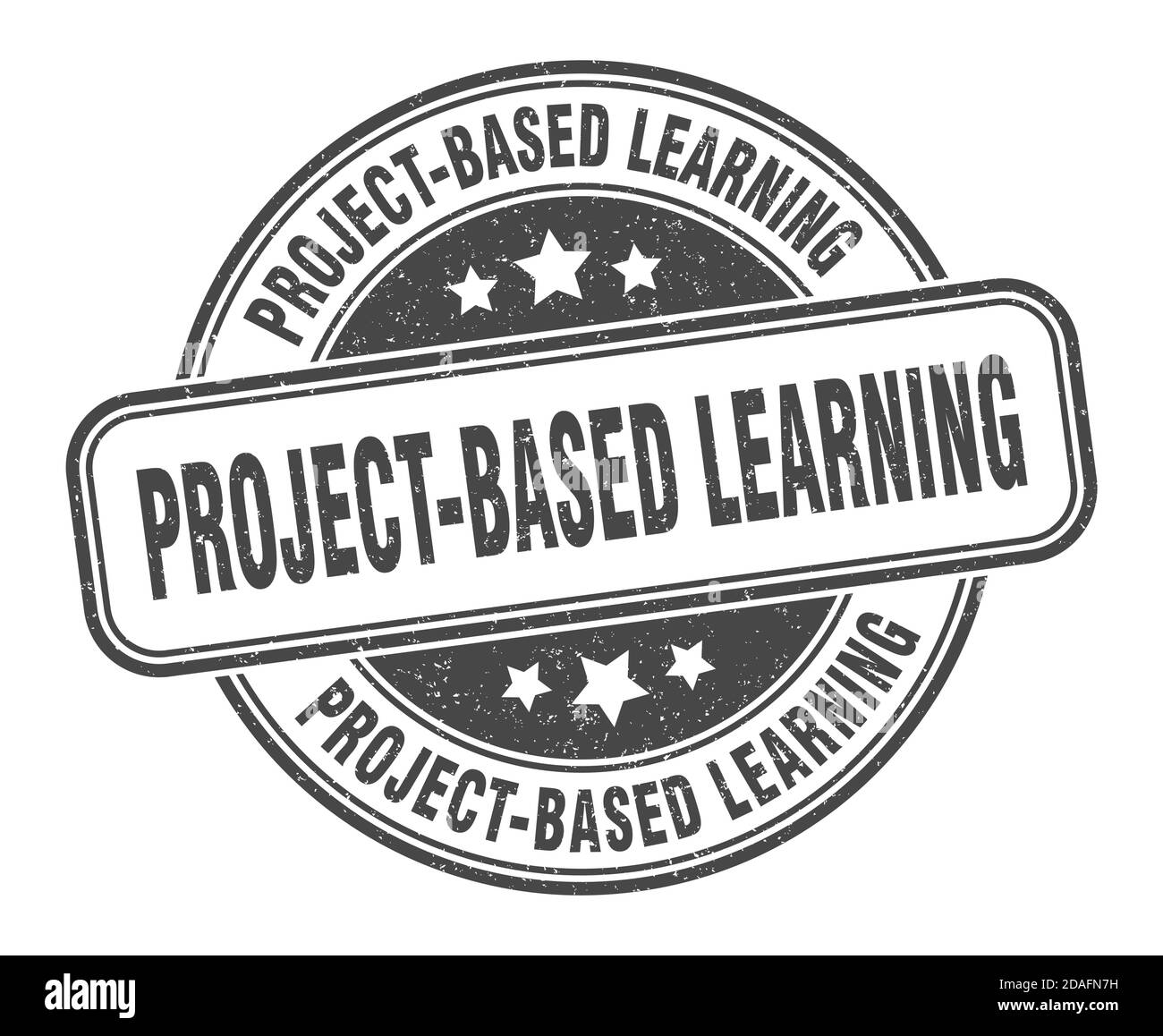 project-based learning stamp. project-based learning sign. round grunge ...