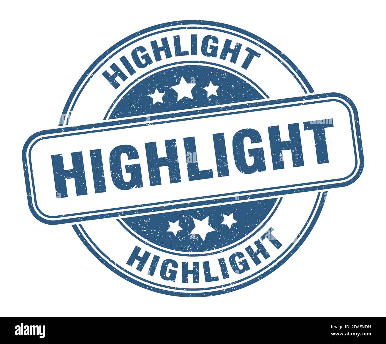 highlight stamp. highlight sign. round grunge label Stock Vector Image ...