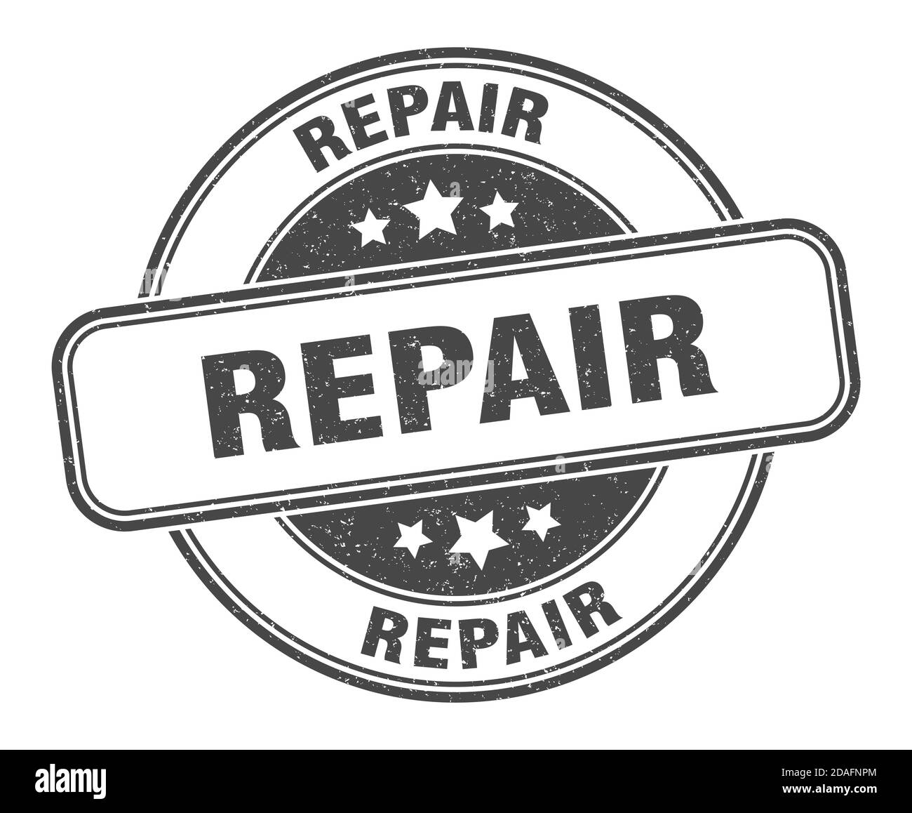 repair stamp. repair sign. round grunge label Stock Vector Image & Art ...