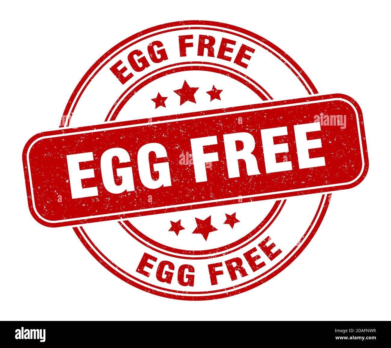 egg free stamp. egg free sign. round grunge label Stock Vector Image ...