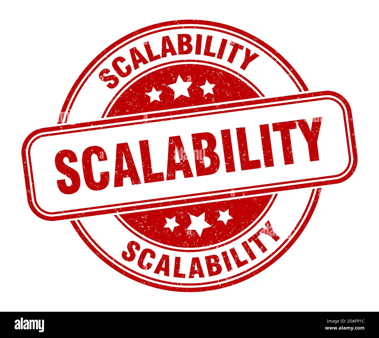 scalability stamp. scalability sign. round grunge label Stock Vector ...