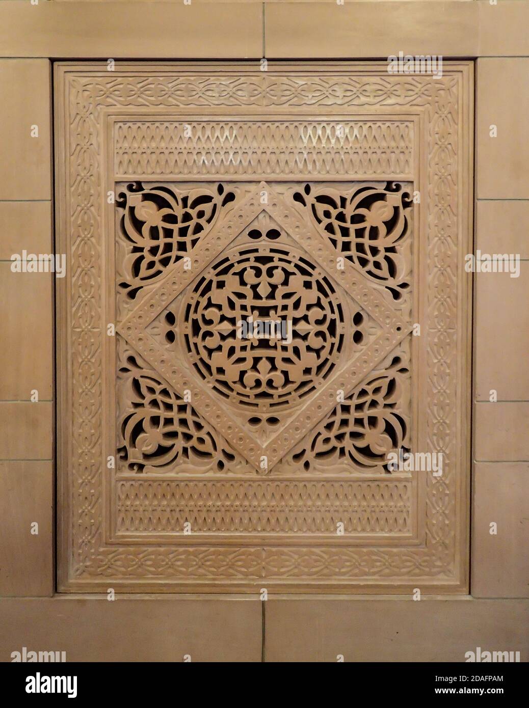 Detail of the traditional colourful patterns used on the omani interior ...