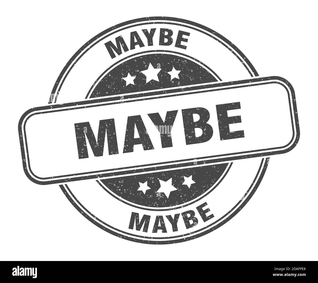 maybe stamp. maybe sign. round grunge label Stock Vector Image & Art ...