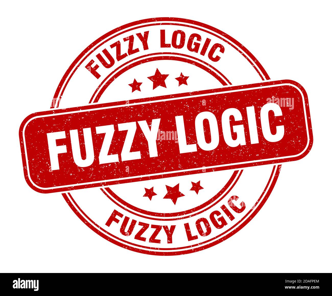 fuzzy logic stamp. fuzzy logic sign. round grunge label Stock Vector ...