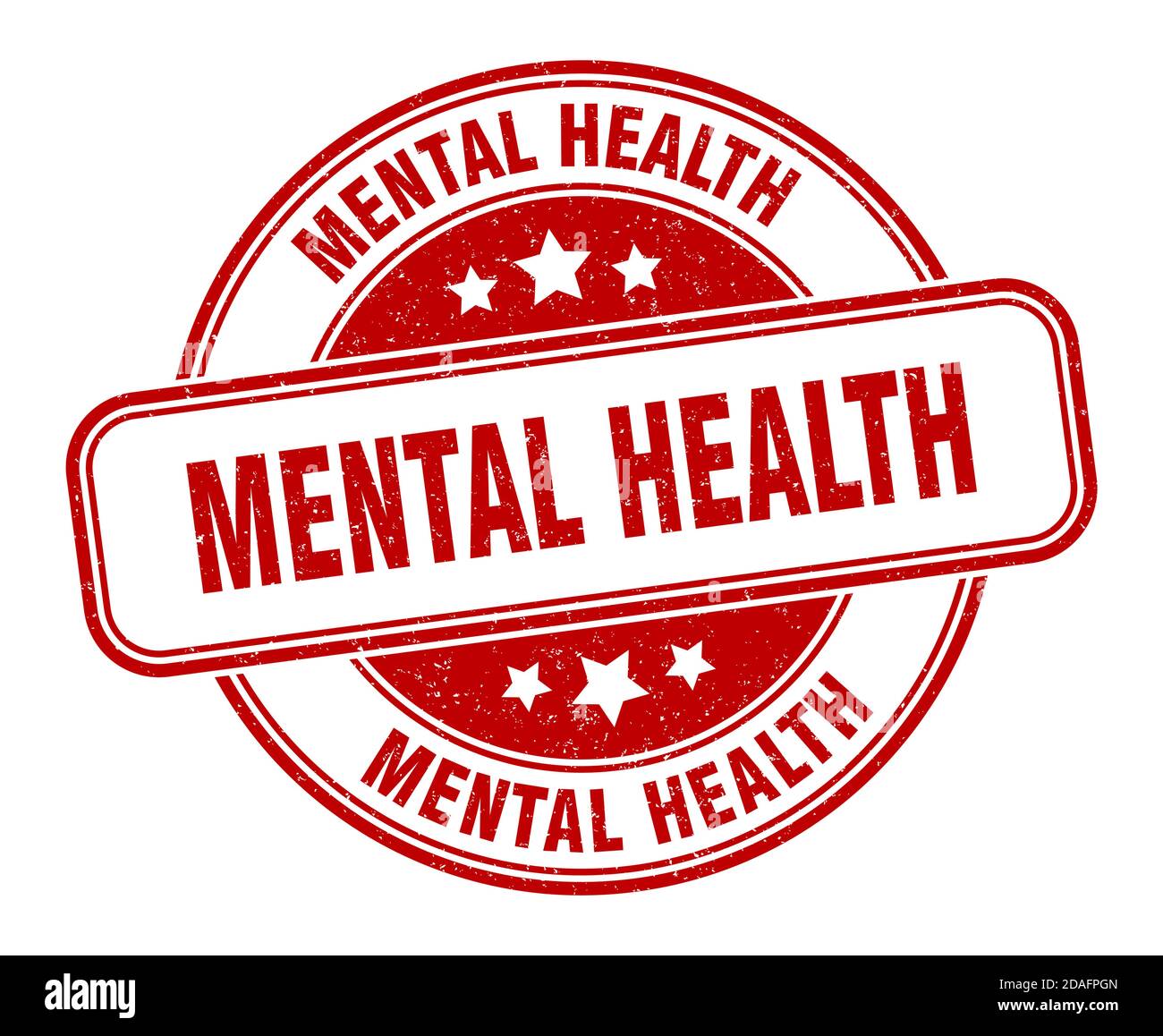 mental health stamp. mental health sign. round grunge label Stock ...