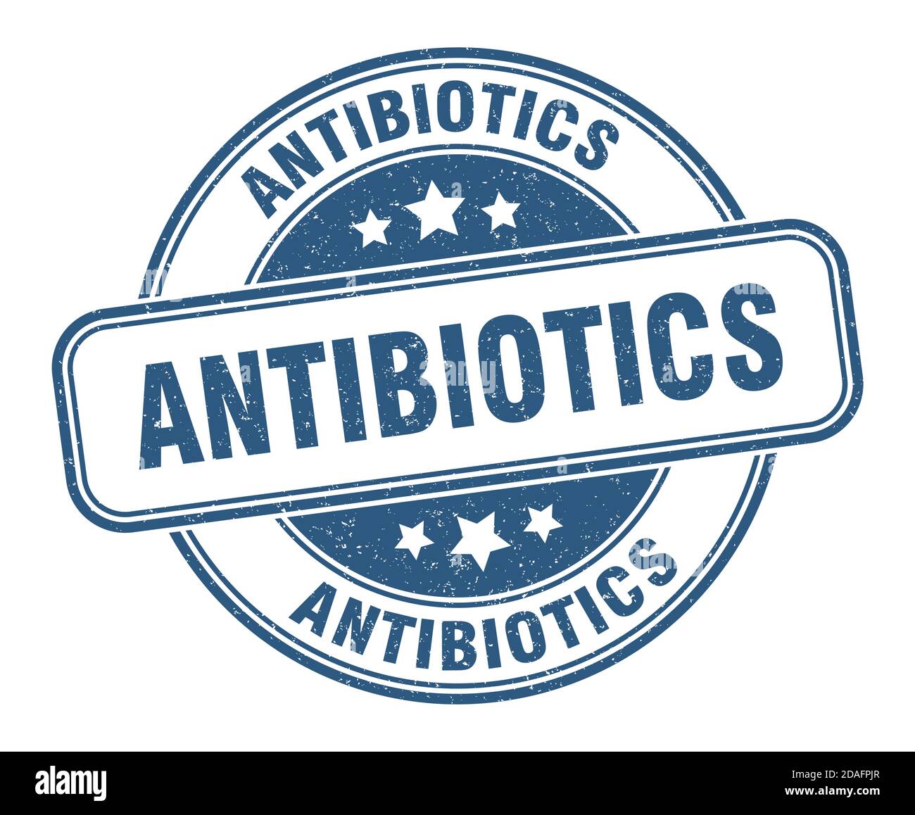 antibiotics stamp. antibiotics sign. round grunge label Stock Vector ...