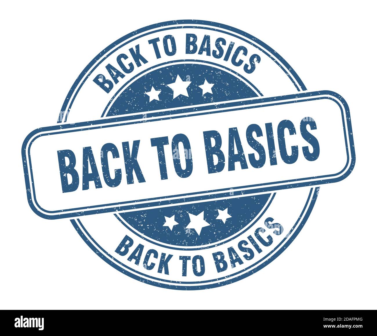 Back to basics rubber stamp hi-res stock photography and images - Alamy