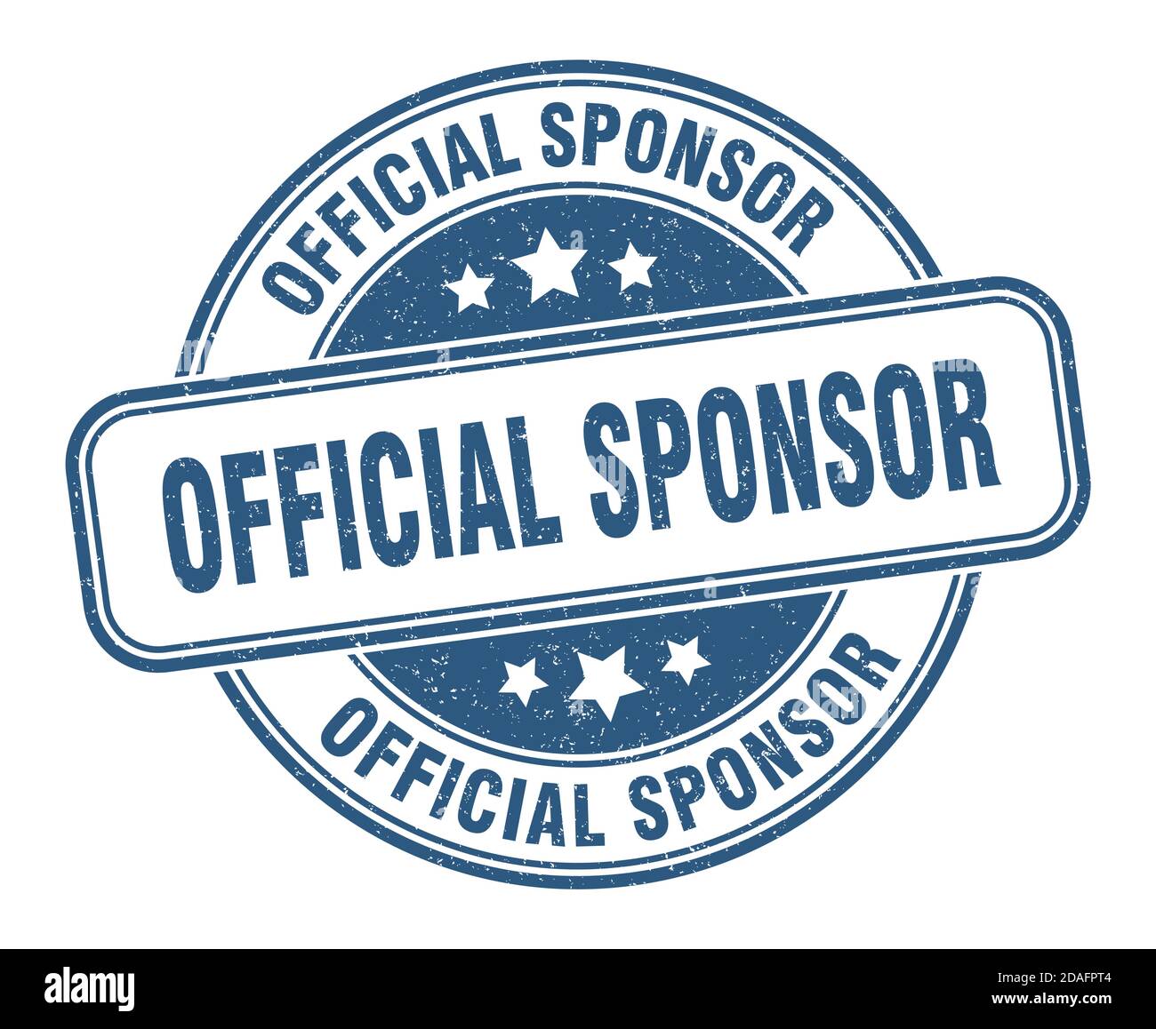 official sponsor stamp. official sponsor sign. round grunge label Stock ...