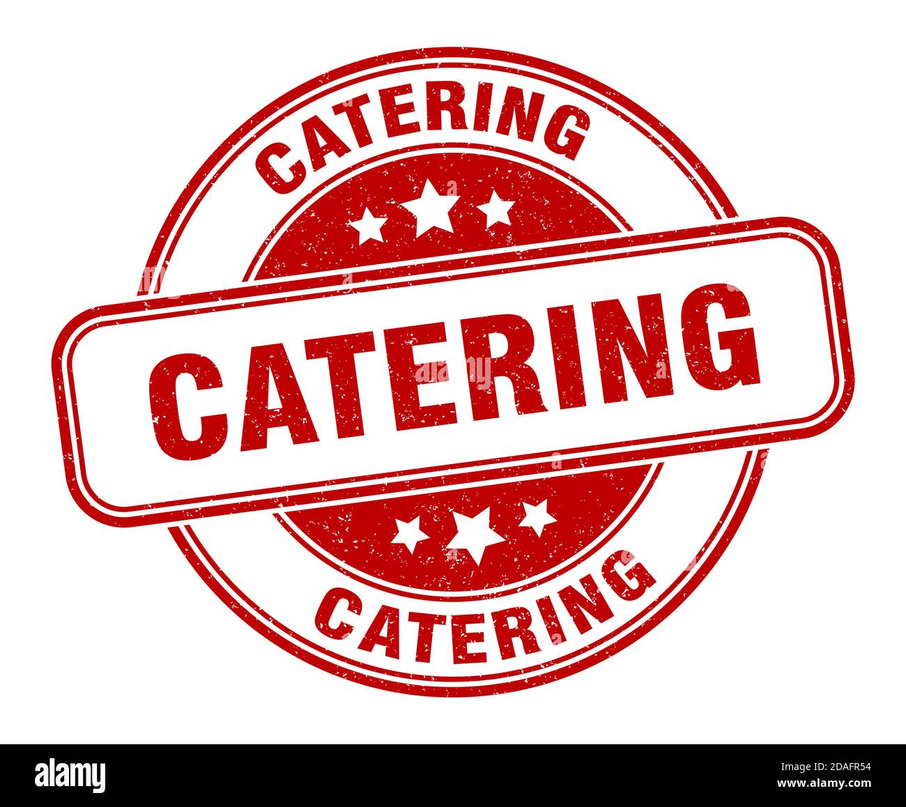 catering stamp. catering sign. round grunge label Stock Vector Image ...