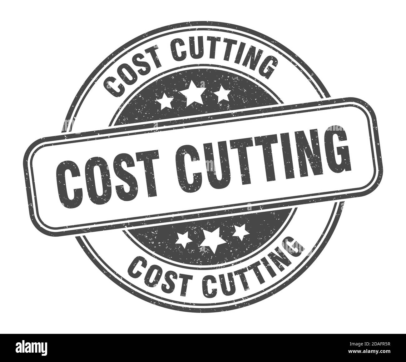 cost cutting stamp. cost cutting sign. round grunge label Stock Vector ...