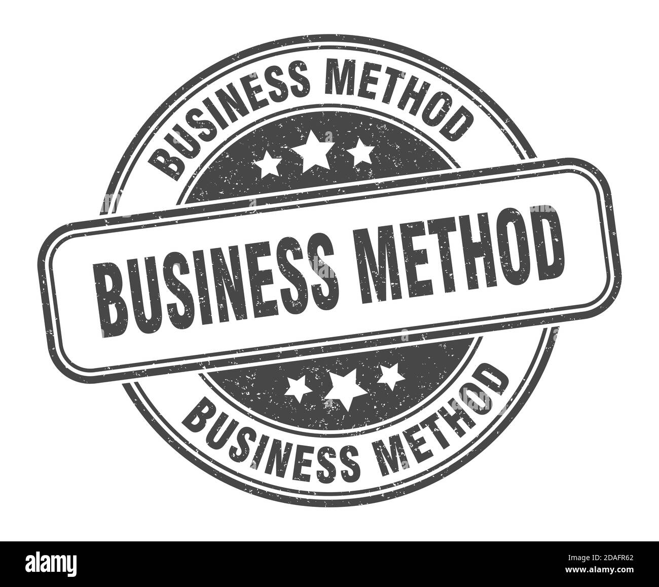 business method stamp. business method sign. round grunge label Stock ...