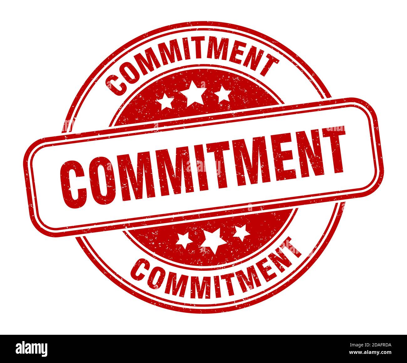 commitment stamp. commitment sign. round grunge label Stock Vector ...