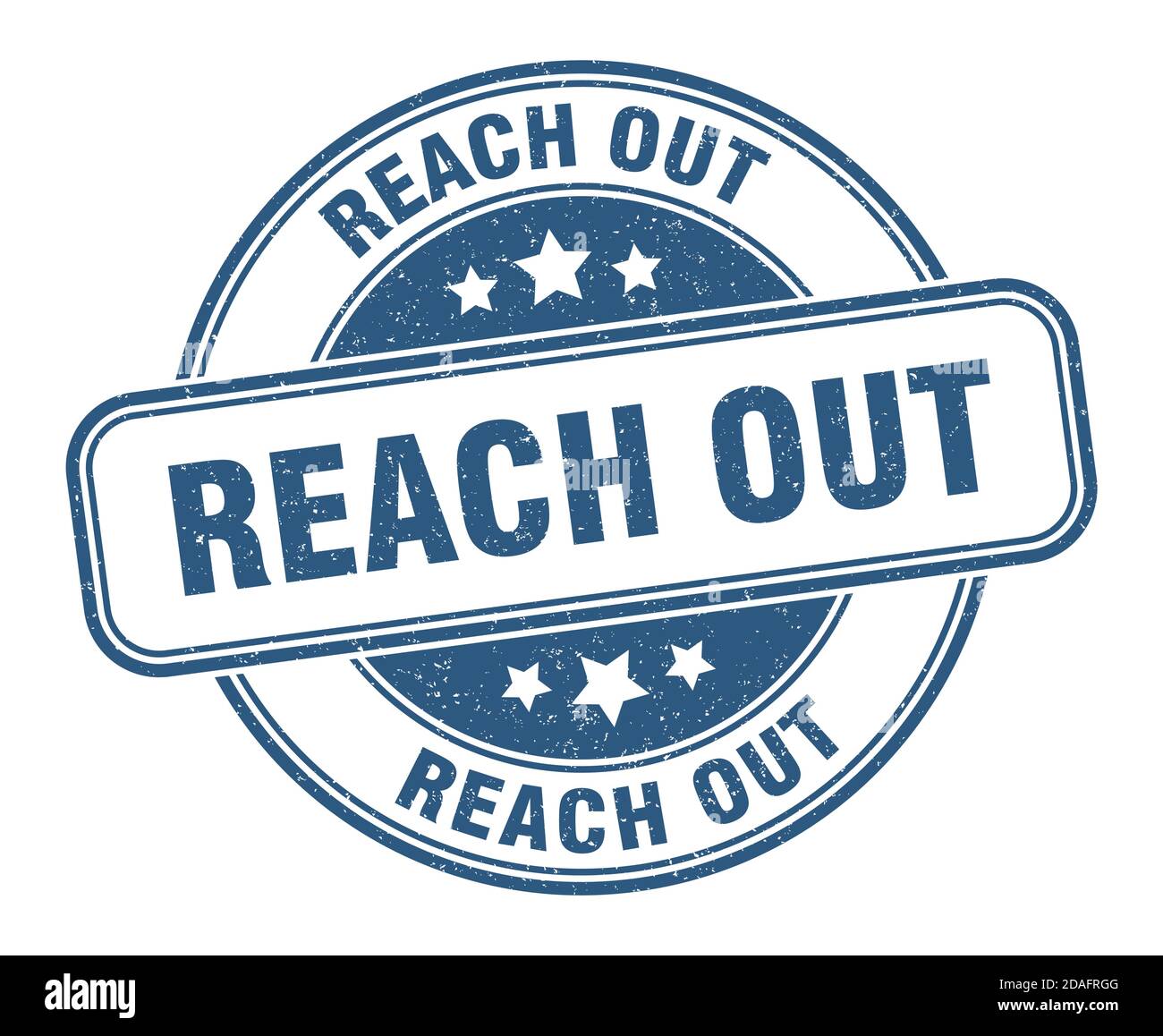 reach out stamp. reach out sign. round grunge label Stock Vector Image ...