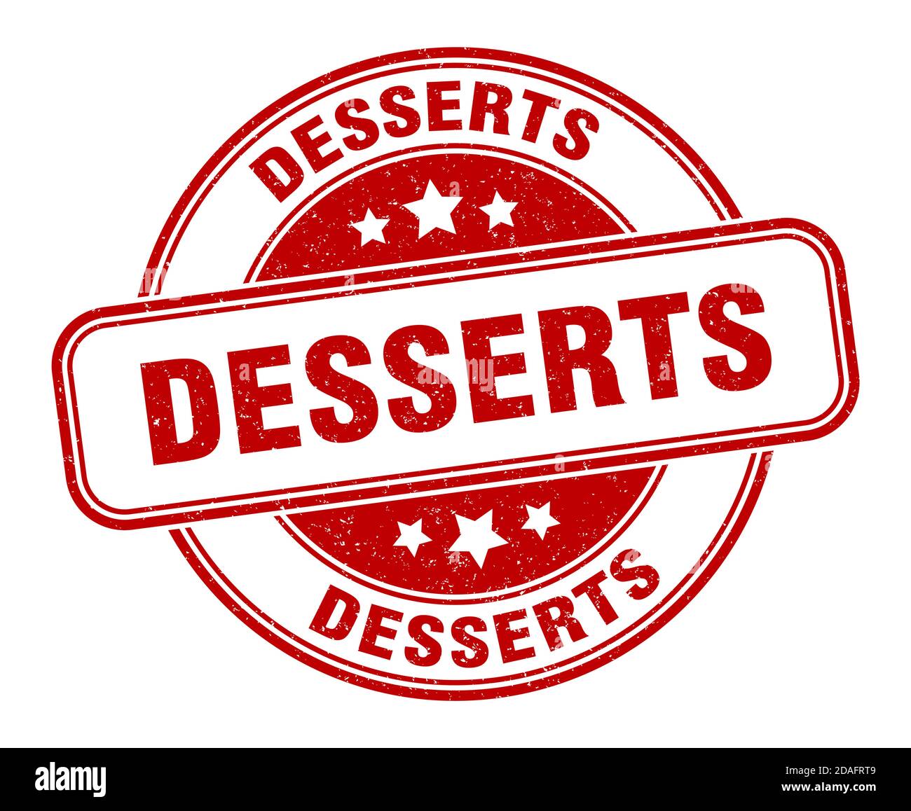 desserts stamp. desserts sign. round grunge label Stock Vector Image ...