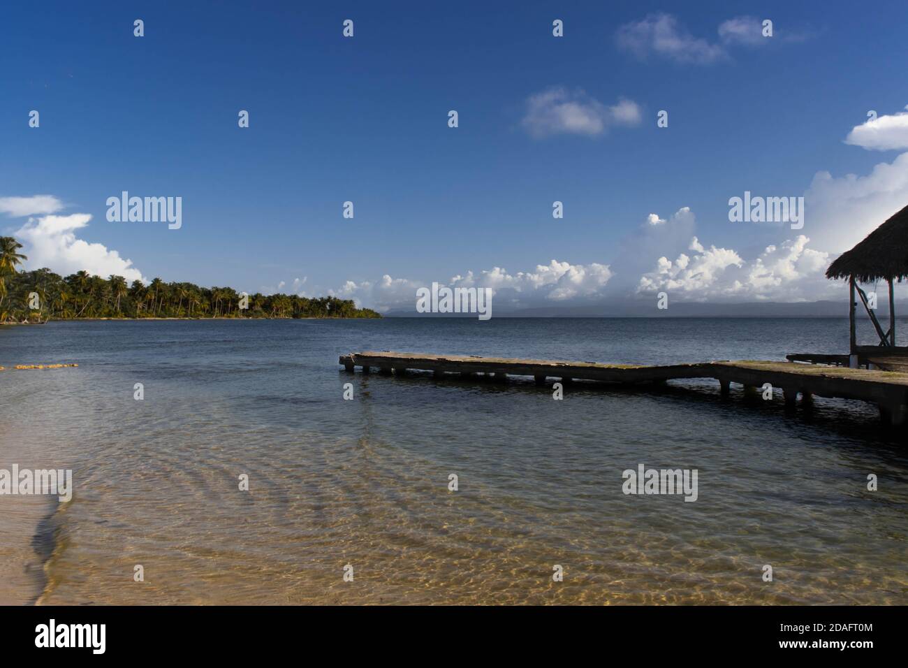 one beach of isla colon Stock Photo - Alamy