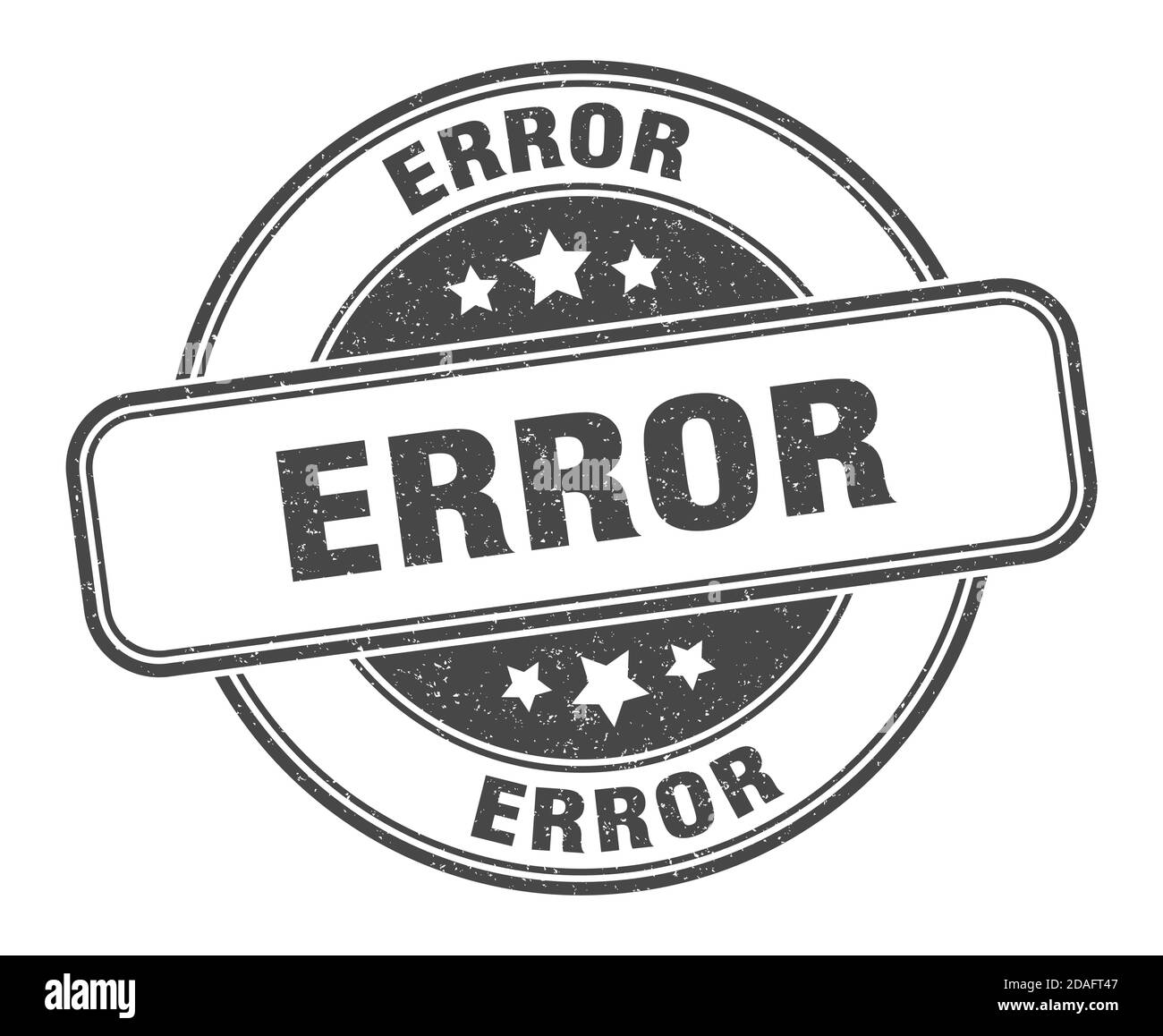 Error label sign round Black and White Stock Photos & Images - Alamy