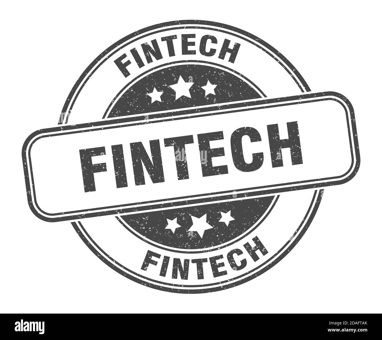 fintech stamp. fintech sign. round grunge label Stock Vector Image ...