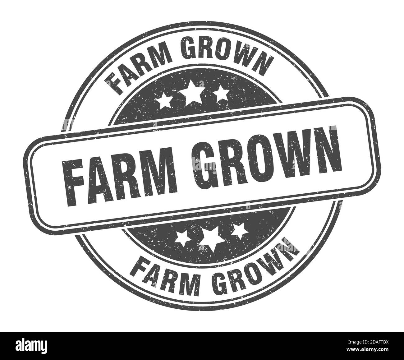 farm grown stamp. farm grown sign. round grunge label Stock Vector ...