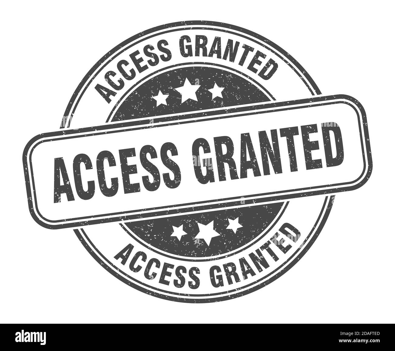 access granted stamp. access granted sign. round grunge label Stock ...