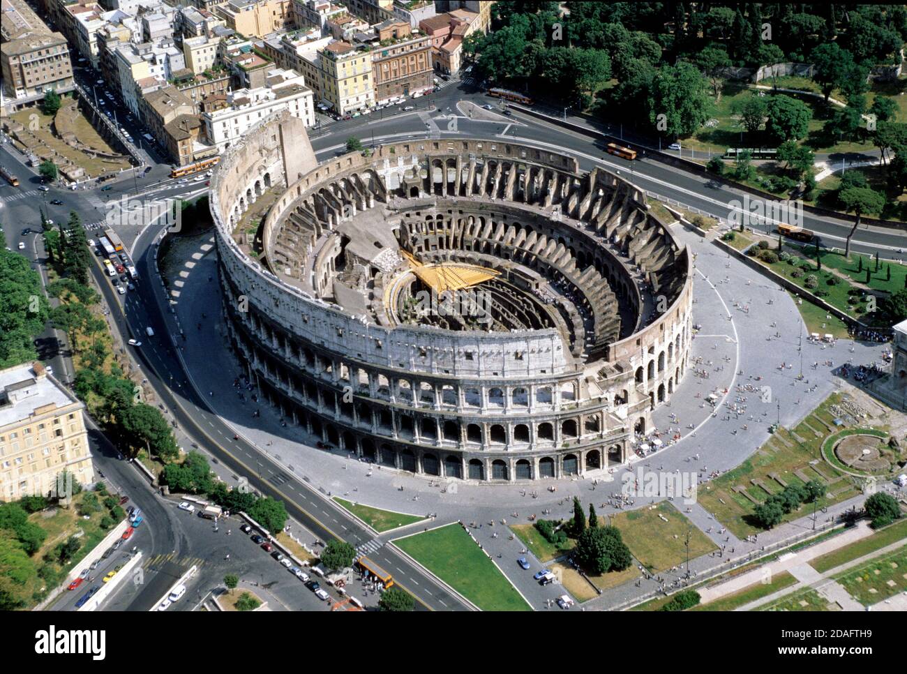 Colosseum rome top view hi-res stock photography and images - Alamy