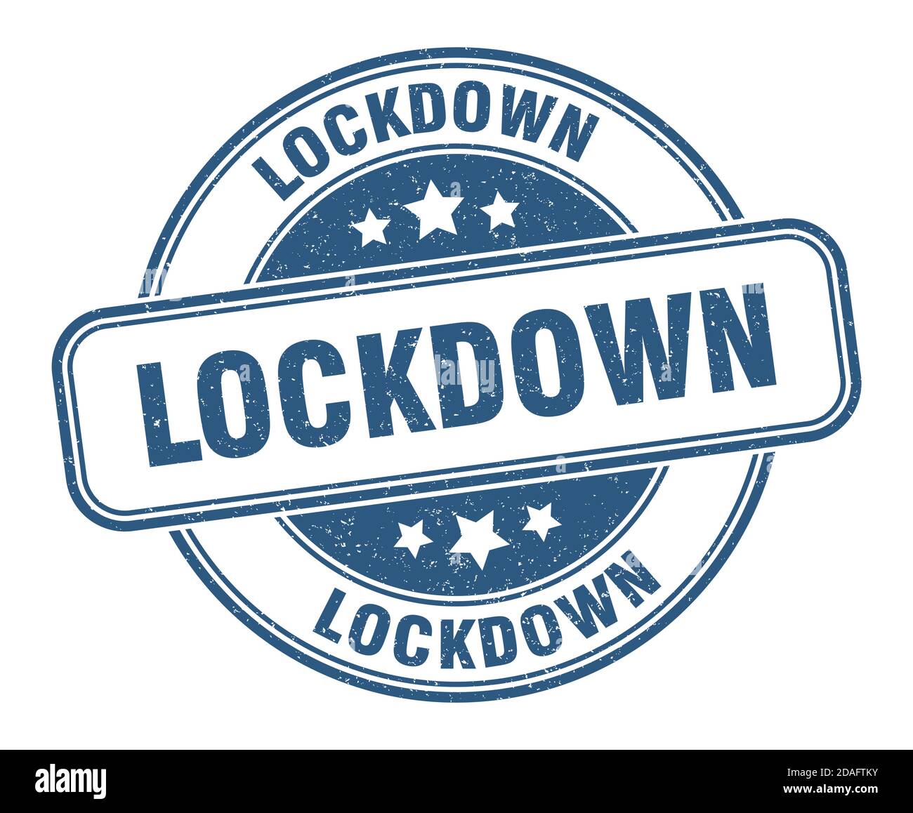 lockdown stamp. lockdown sign. round grunge label Stock Vector Image ...