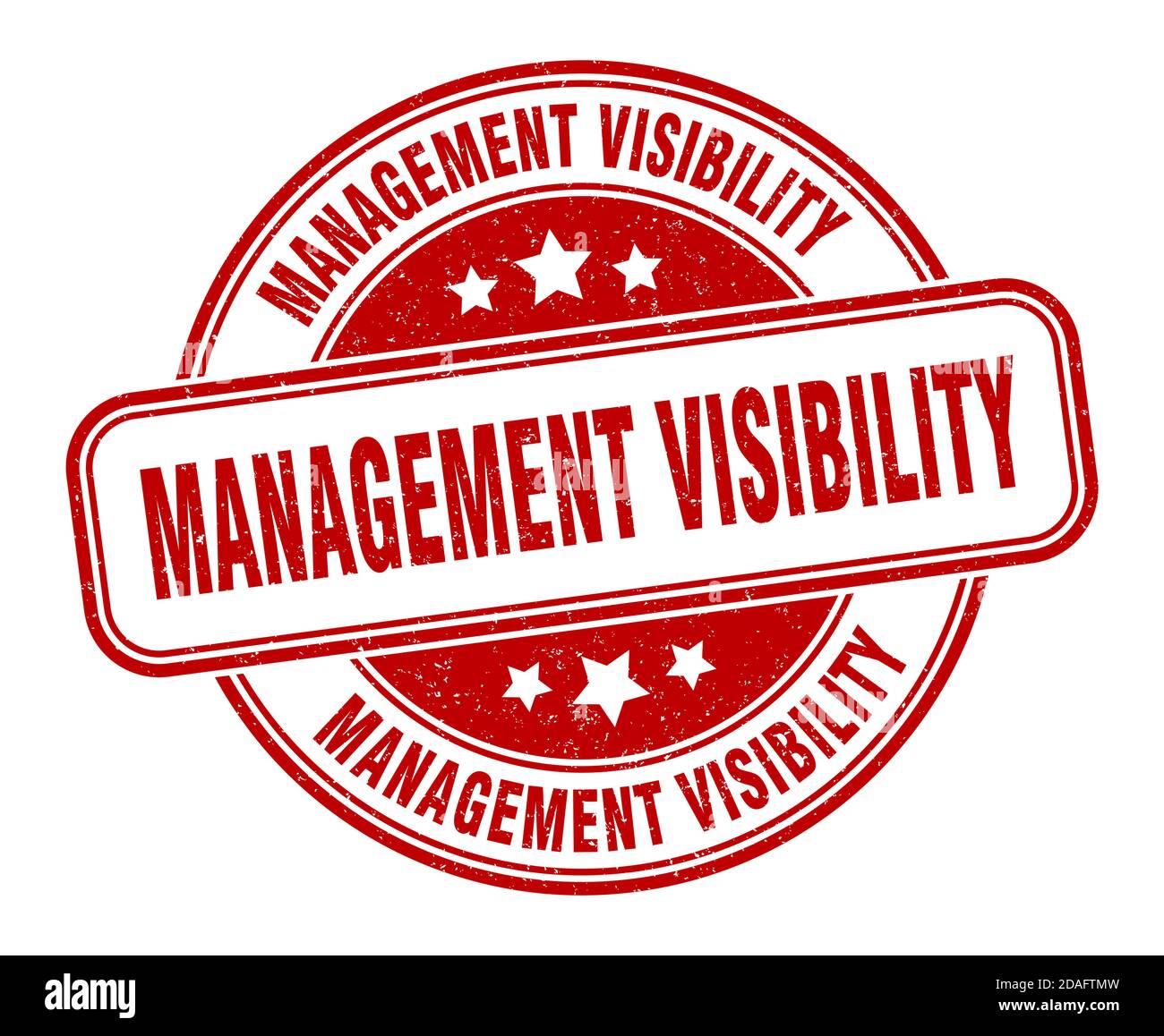 management visibility stamp. management visibility sign. round grunge ...