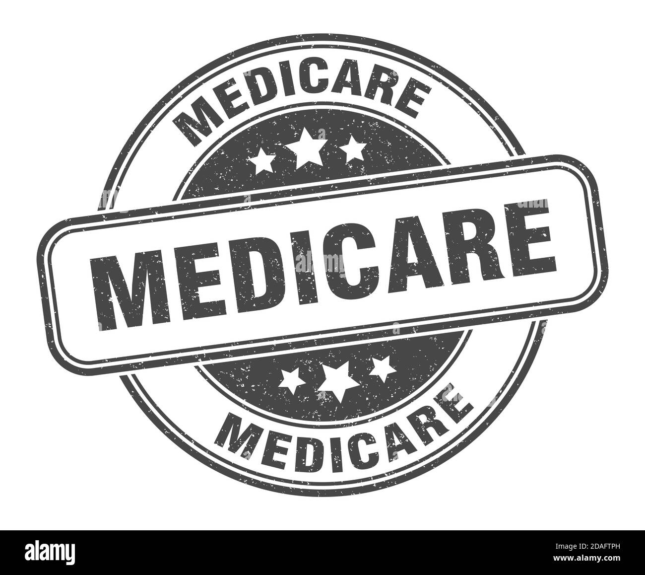 medicare stamp. medicare sign. round grunge label Stock Vector Image ...